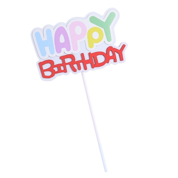 Que HPBD XỐP 2 lớp chữ ĐỎ