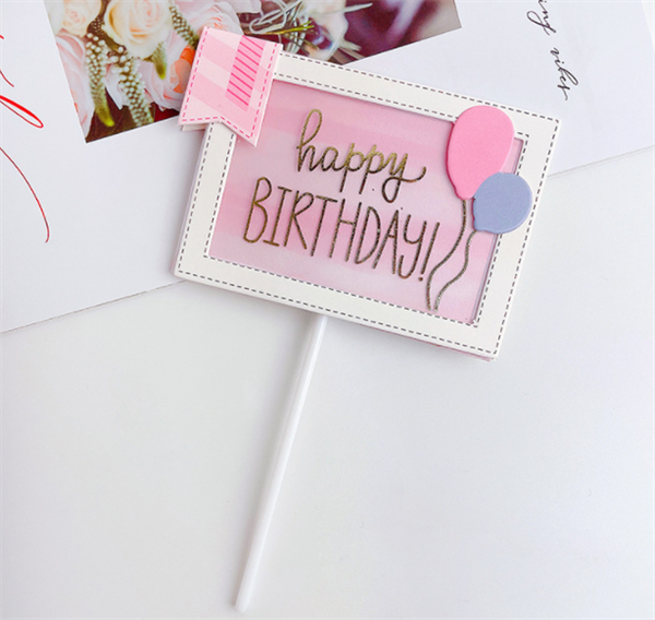 Biển hiệu HPBD Chữ nhật bóng HÔNG