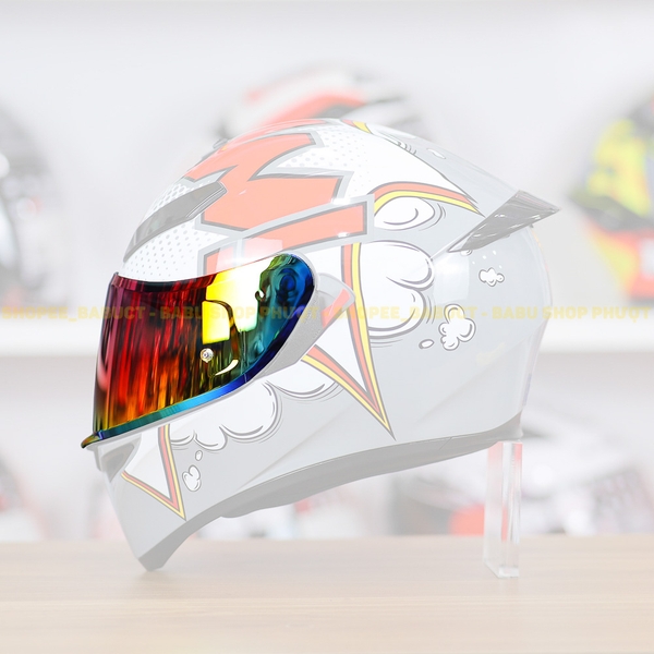 Kính Màu Gương Gradient Mũ Bảo Hiểm AGV K1/K3SV - Tím Đen - babuphuot.vn