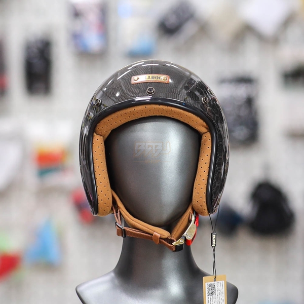 Mũ 3/4 Bulldog Heli Carbon Medusa Cổ Điển Cao Cấp - babuphuot.vn