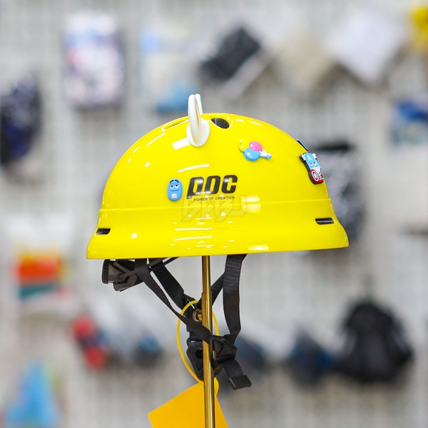 Mũ 1/2 POC PK02 Vàng Bóng Kèm Phụ Kiện Trang Trí - babuphuot.vn