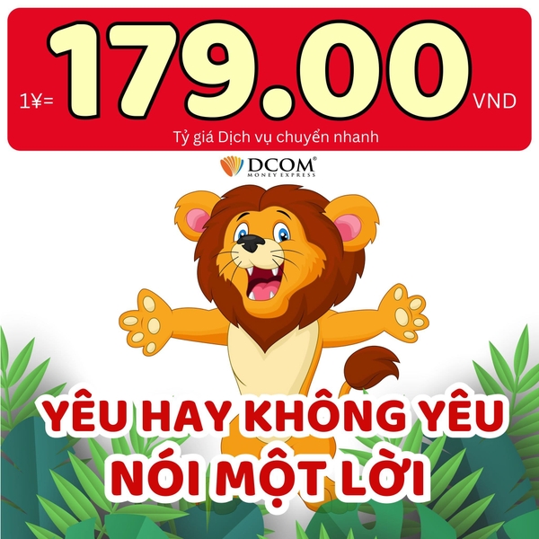 CẬP NHẬT TỈ GIÁ YÊN HÔM NAY (1JPY = 179.00VND)