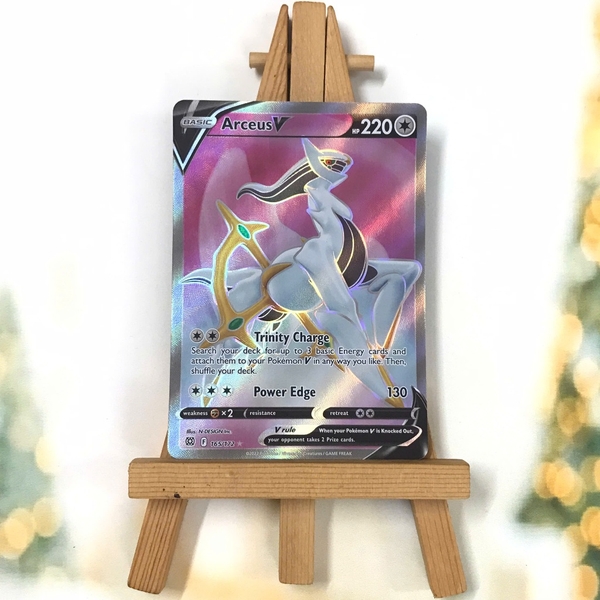 Thẻ hình Pokemon Arceus V 165/172 - Lá bài lẻ Brilliant Stars Full Art ...