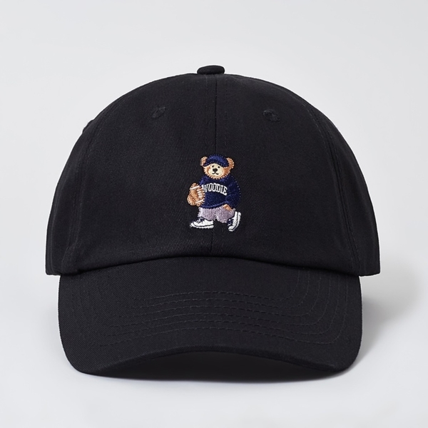 SPAO BEAR BALL CAP BLACK - Mũ lưỡi trai, nón kết màu đen