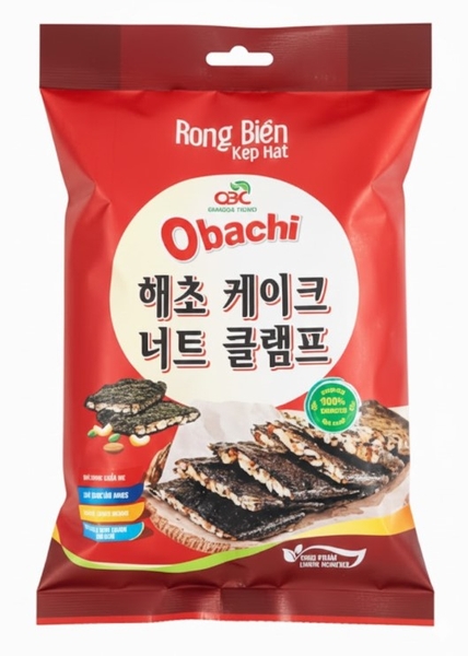 Bánh rong biển kẹp hạt Obachi