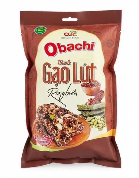 Thanh gạo lứt rong biển Obachi