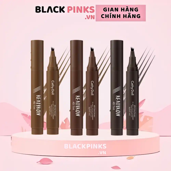 Bút kẻ chân mày Cathy Doll dạng sợi - 02 Ash Brown/03 Dark Brown/04 Gr