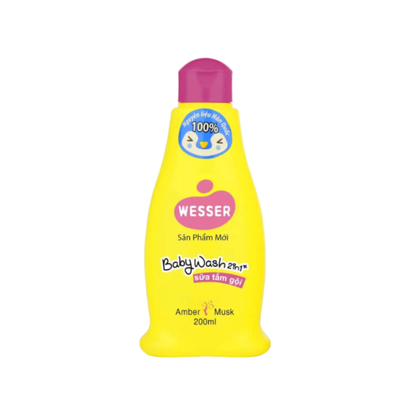 Sữa tắm gội Wesser 2 in 1 (200ml) - 3 màu