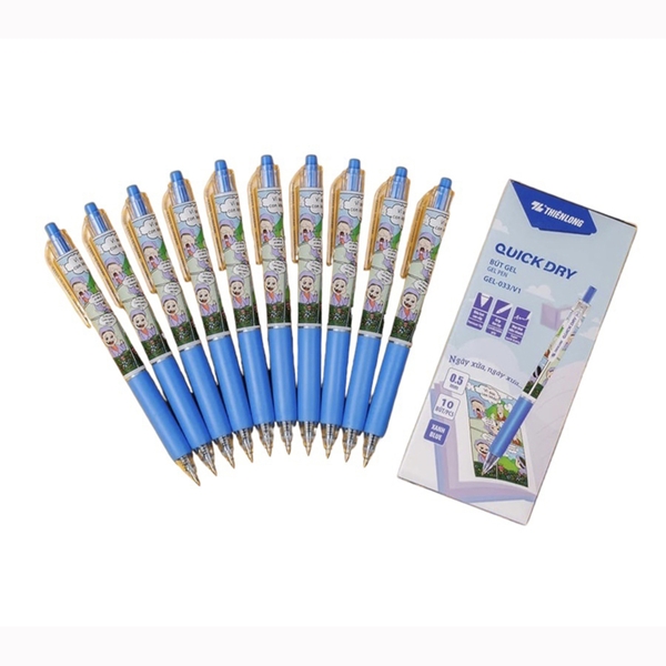Bút Gel Thiên Long Quick Dry Gel-033/V1 Màu Xanh