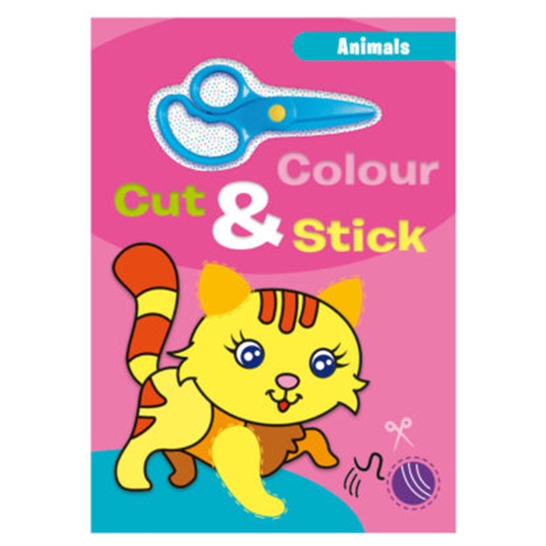 Sách Color, Cut & Stick - Animals Sách Color, Cut & Stick - Animals