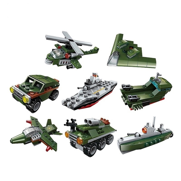 Đồ Chơi Xếp Hình Qman 1803 - Chiến xa lội nước