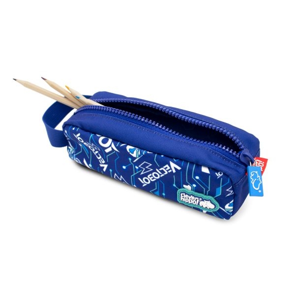 Túi Đựng Bút Clever Hippo Classic Siêu Robo Vectobot Xanh Dương HV0116/BLUE