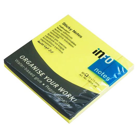 Giấy Note 75 x 75mm Info 5654-34