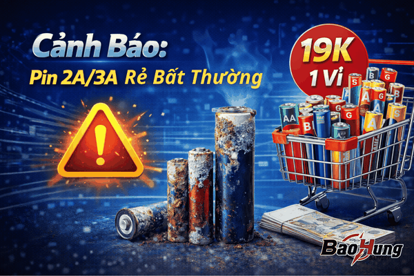 Cảnh Báo: Pin 2A/3A Rẻ Bất Thường Có Thể Là Hàng Kém Chất Lượng