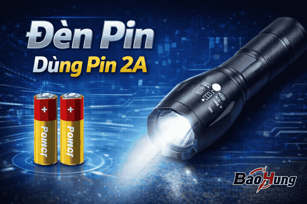 Đèn Pin Dùng Pin 2A: Nên Chọn Alkaline Hay Pin Sạc?