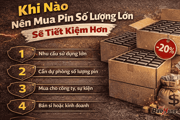 Khi Nào Nên Mua Pin Số Lượng Lớn Để Tiết Kiệm Hơn?