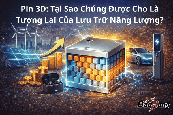 Pin 3D: Tại Sao Chúng Được Cho Là Tương Lai Của Lưu Trữ Năng Lượng?