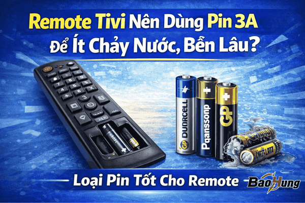 Remote Tivi Nên Dùng Pin 3A Gì Để Ít Chảy Nước, Bền Lâu?