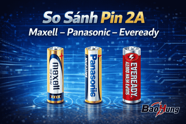 So Sánh Pin 2A Maxell – Panasonic – Eveready: Chọn Loại Nào?