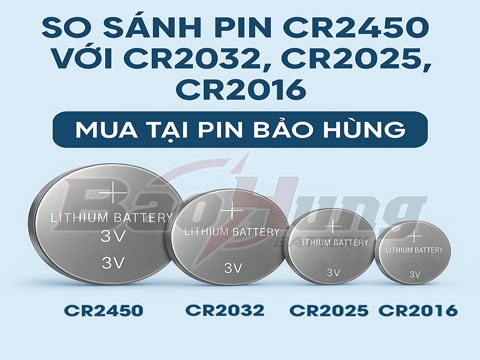 So Sánh Pin CR2450 Với CR2032, CR2025, CR2016 – Mua Tại Pin Bảo Hùng