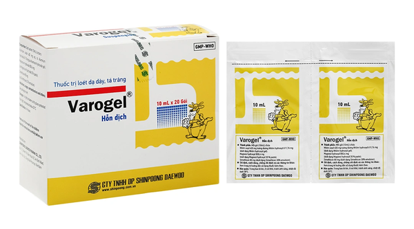 Hỗn dịch uống Varogel điều trị viêm loét dạ dày, tá tràng (hộp 20 gói x ...