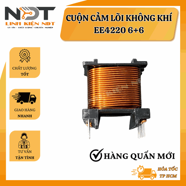 Cuộn Cảm EE4220 6+6 Dây 1.2mm - Linh Kiện NDT