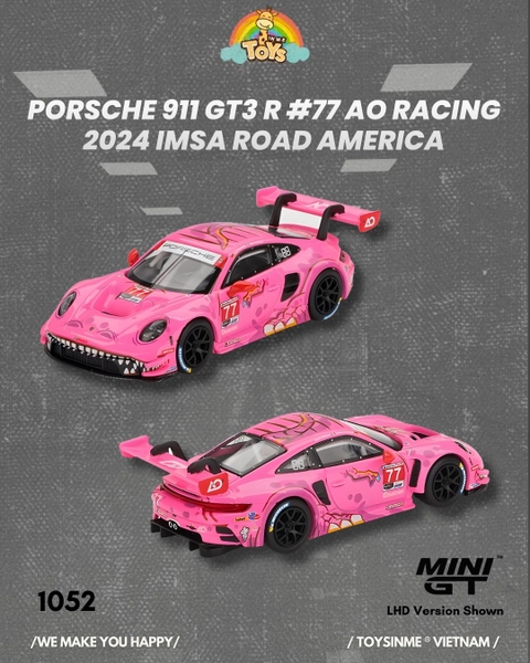 ĐỒ CHƠI SƯU TẦM XE MÔ HÌNH MINI GT ROXY MGT01052 PORSCHE 911 GT3 R