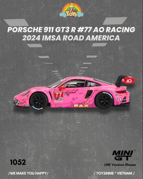 ĐỒ CHƠI SƯU TẦM XE MÔ HÌNH MINI GT ROXY MGT01052 PORSCHE 911 GT3 R