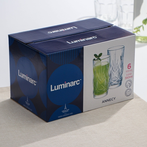 Bộ cốc (ly) cao Luminarc Annecy 6 chiếc V2151- 35cl - Homechef - Đồ Bếp Tốt