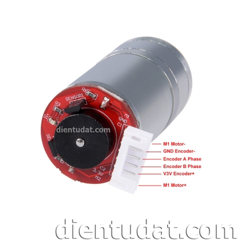 250RPM Gear Motor With Encoder JGA25-370 | Điện Tử DAT
