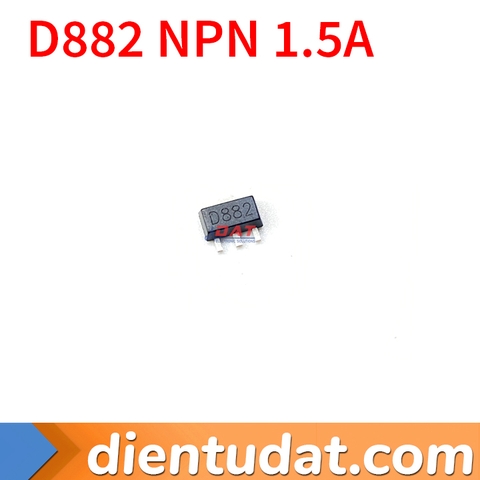 Transistor NPN D882 2SD882 1.5A 40V SOT-89 | Điện Tử DAT