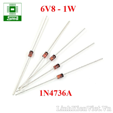 Diode Zener 1N4736A 6V8 1W DIP (DO-41 Glass) – Linh kiện điện tử SMD