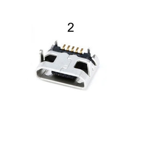 (mẫu 2)Chân micro usb miệng thẳng 5 chân định vị – Linh kiện điện tử SMD
