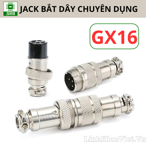Bộ jack cắm bắt dây GX16 - 2P/3P/4P/5P/6P đực cái chuyên dụng nối dây – Linh kiện điện tử SMD