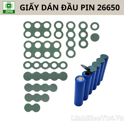 Giấy dán đầu pin 26650 – Linh kiện điện tử SMD