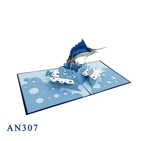 Swordfish Pop Up Card