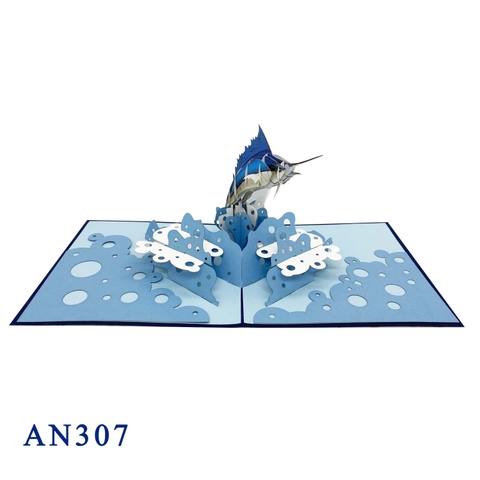 Swordfish Pop Up Card