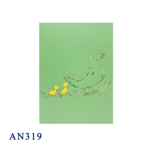 Duck Family Pop Up Card