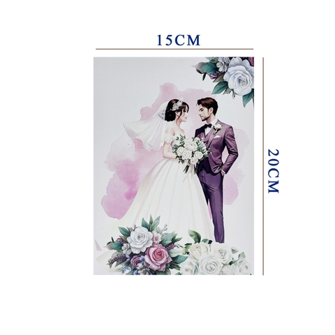 Wedding Couple Pop-up Card