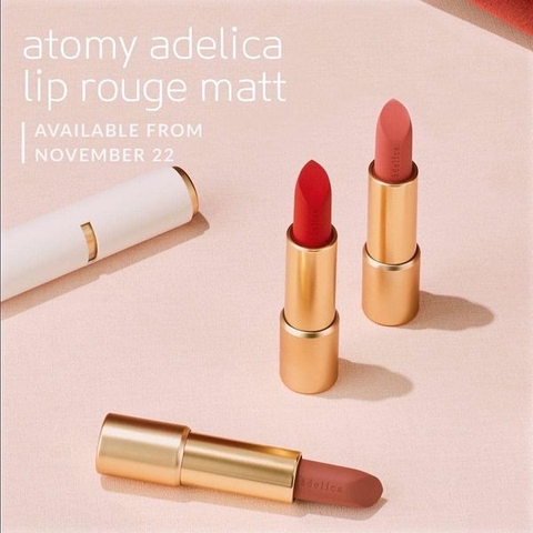 Son lì màu đỏ tươi M01 - Atomy Adelica Lip Rouge Matt KoreaTitan.com