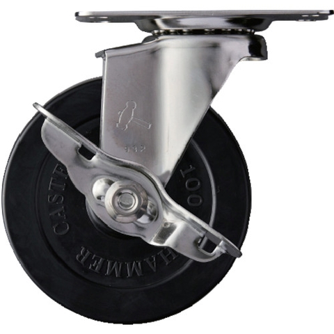 Hammer Caster Việt Nam | Hammer plate type caster 320E series (rubber ...