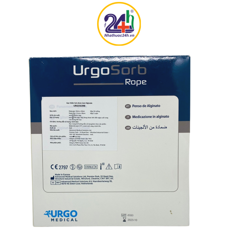 Urgosorb Rope (2.2cm x 30cm) DẠNG DÂY - Gạc cuộn thấm hút cao chứa ...