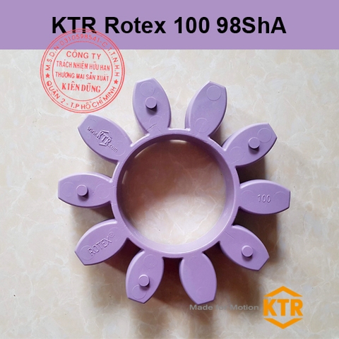 Đệm giảm chấn cho khớp nối KTR Rotex 100 98ShA LILAC | KIDUCO