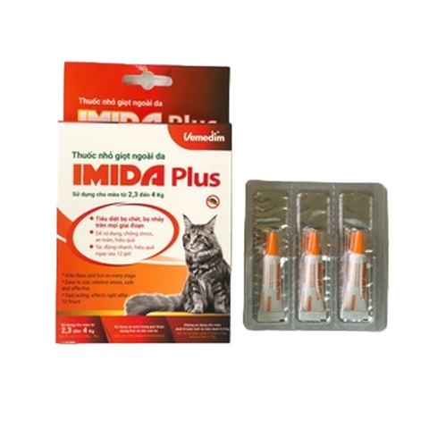 IMIDA Plus nhỏ gáy phòng trị bọ chét, bọ nhảy cho mèo