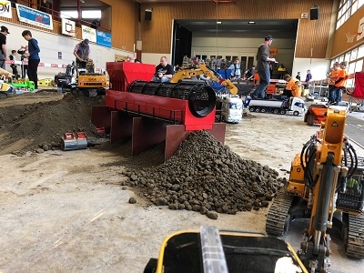 Trommel rc 1/14, sand screen rc 1/14 Rcmodeldesign.com