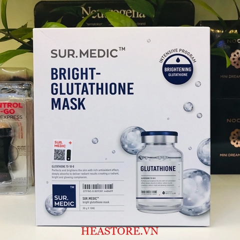 MẶT NẠ SUR.MEDIC BRIGHT-GLUTATHIONE MASK | Mỹ phẩm Hea Store