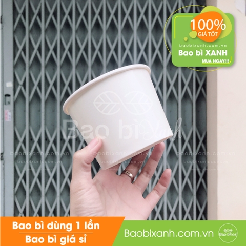 Tô giấy kraft 1000ml - Tô 1000ml đựng Cơm, Phở | ®BaobiXANH