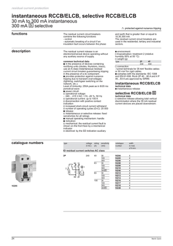 Tài liệu kỹ thuật aptomat MCB Merlin C60A C60N C60H