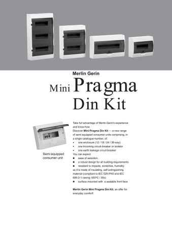 Tài liệu kỹ thuật aptomat MCB Merlin C60A C60N C60H