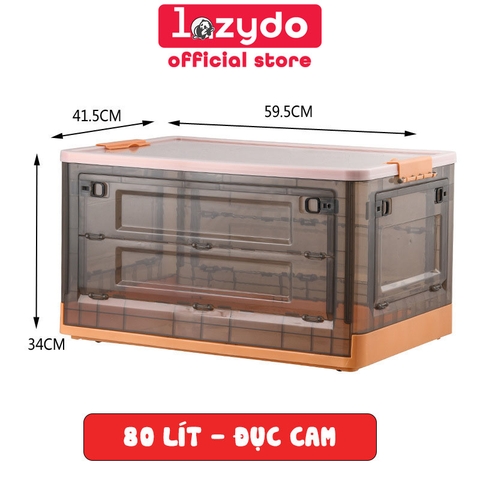 Thùng Đựng Đồ Gấp Gọn 82 Lít Cực Lớn Cao Cấp LAZYDO | GDPLUS